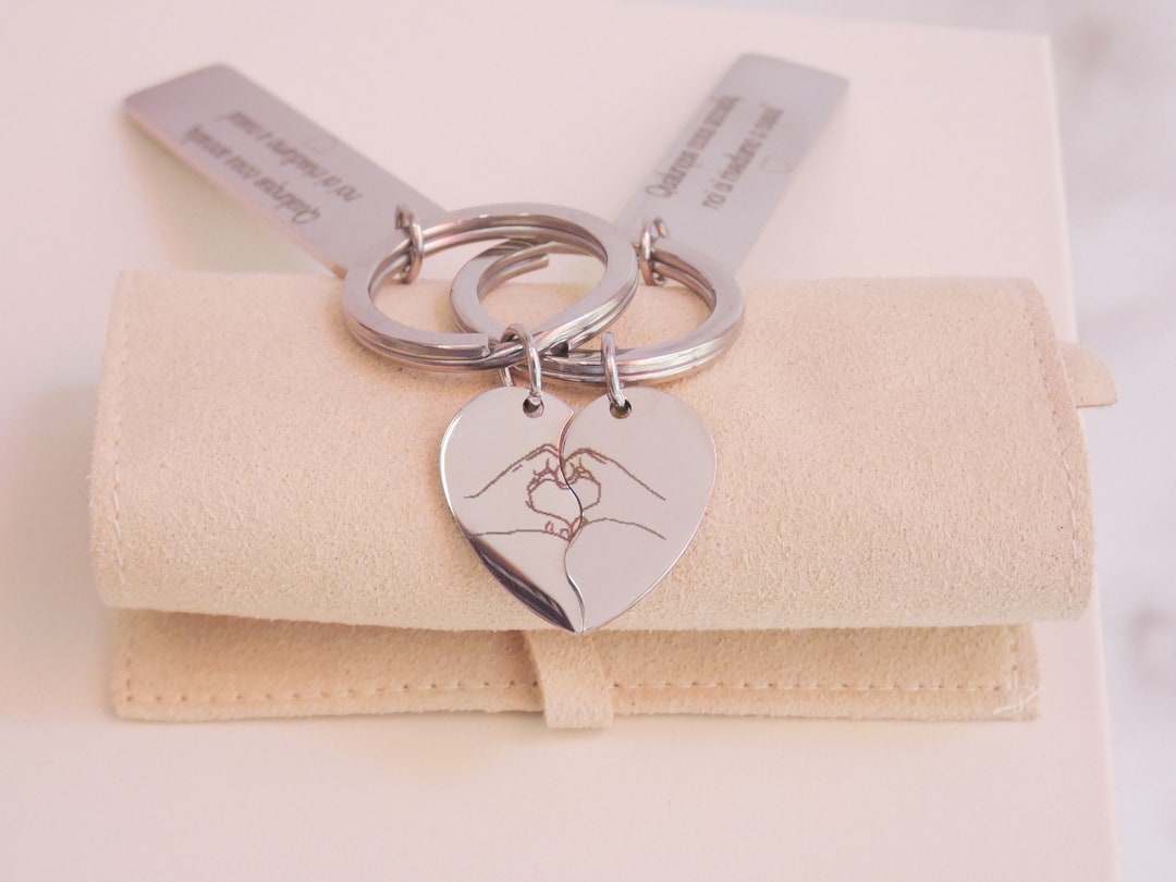 Key Ring With Personalized Engraving Key Ring for Gift to Girlfriend ...