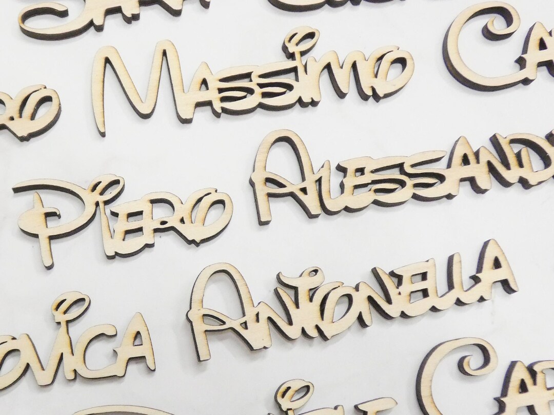 Name Placeholder Wooden Placeholder Personalized Wedding Place Names ...