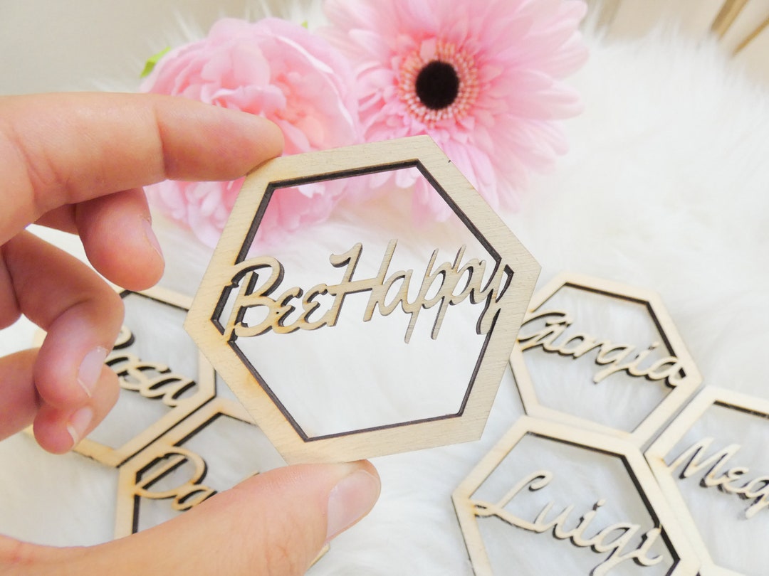 Wedding Placeholder - Laser Cut Name Place Card - Personalized Wedding ...