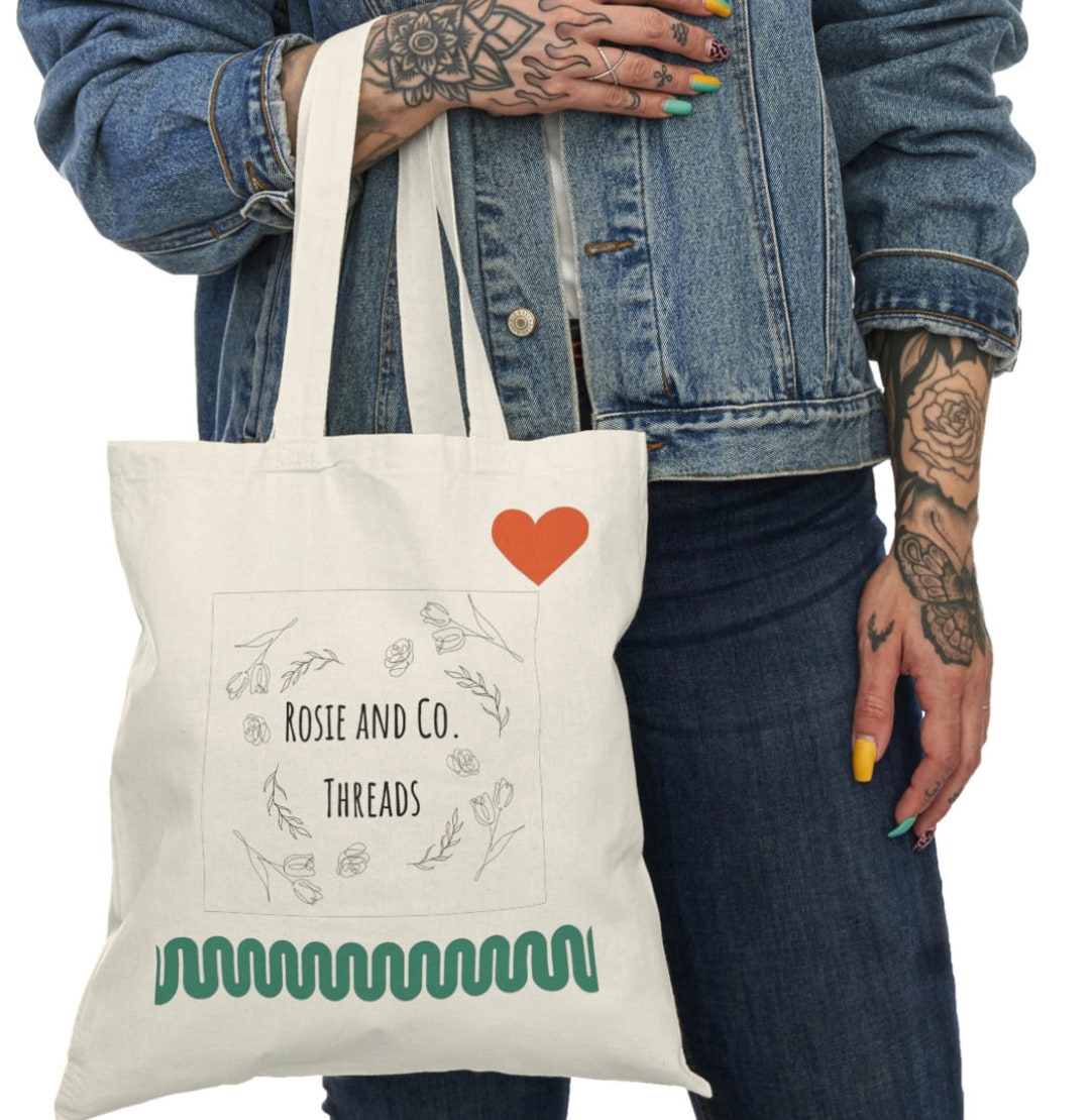 Rosie and Co. Threads Natural Tote Bag 3 - Etsy