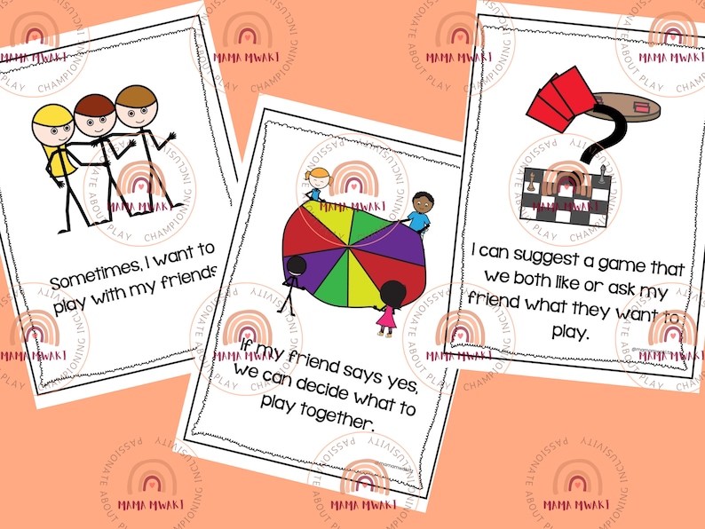 Printable Social Story | Asking a Friend to Play | Special Education ...