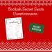 Book Lovers Secret Santa Questionnaire Form | INSTANT DOWNLOAD | Book ...