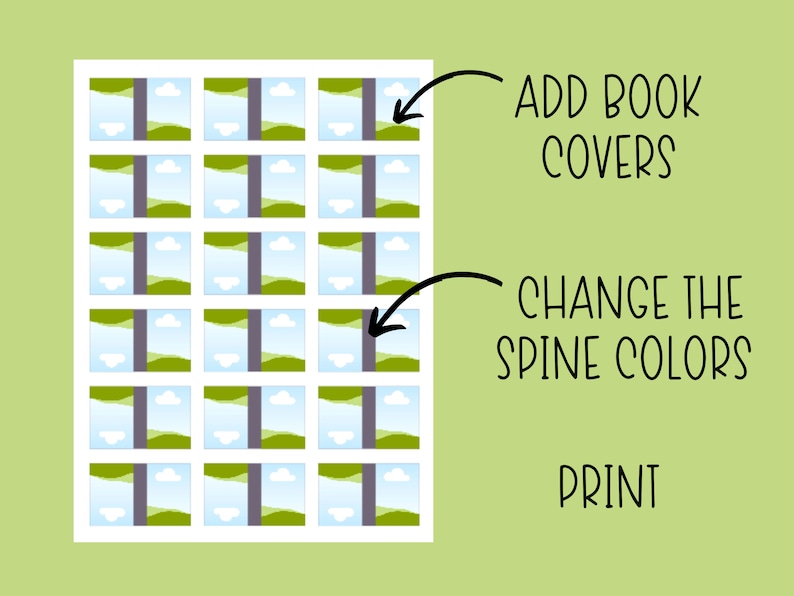 Miniature Books Editable Template, Canva Template, Mini Books, Ornament ...