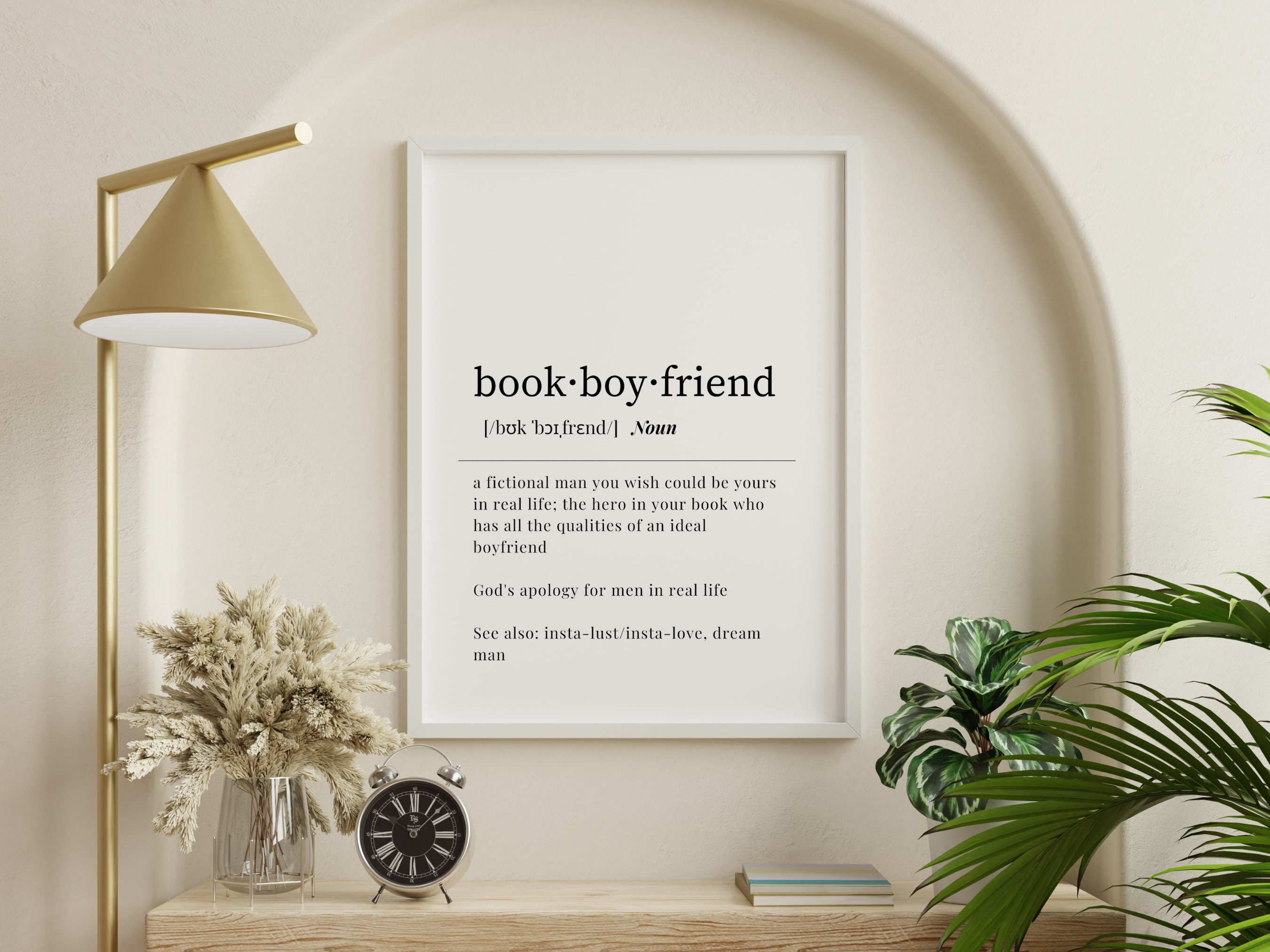 Book Boyfriend Wall Art, Digital Print, PRINT AT HOME, Book Boyfriends ...