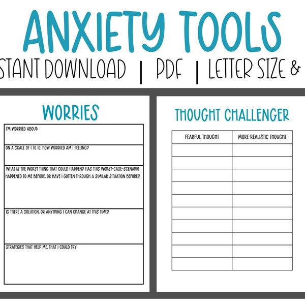 Anxiety Printables - Etsy