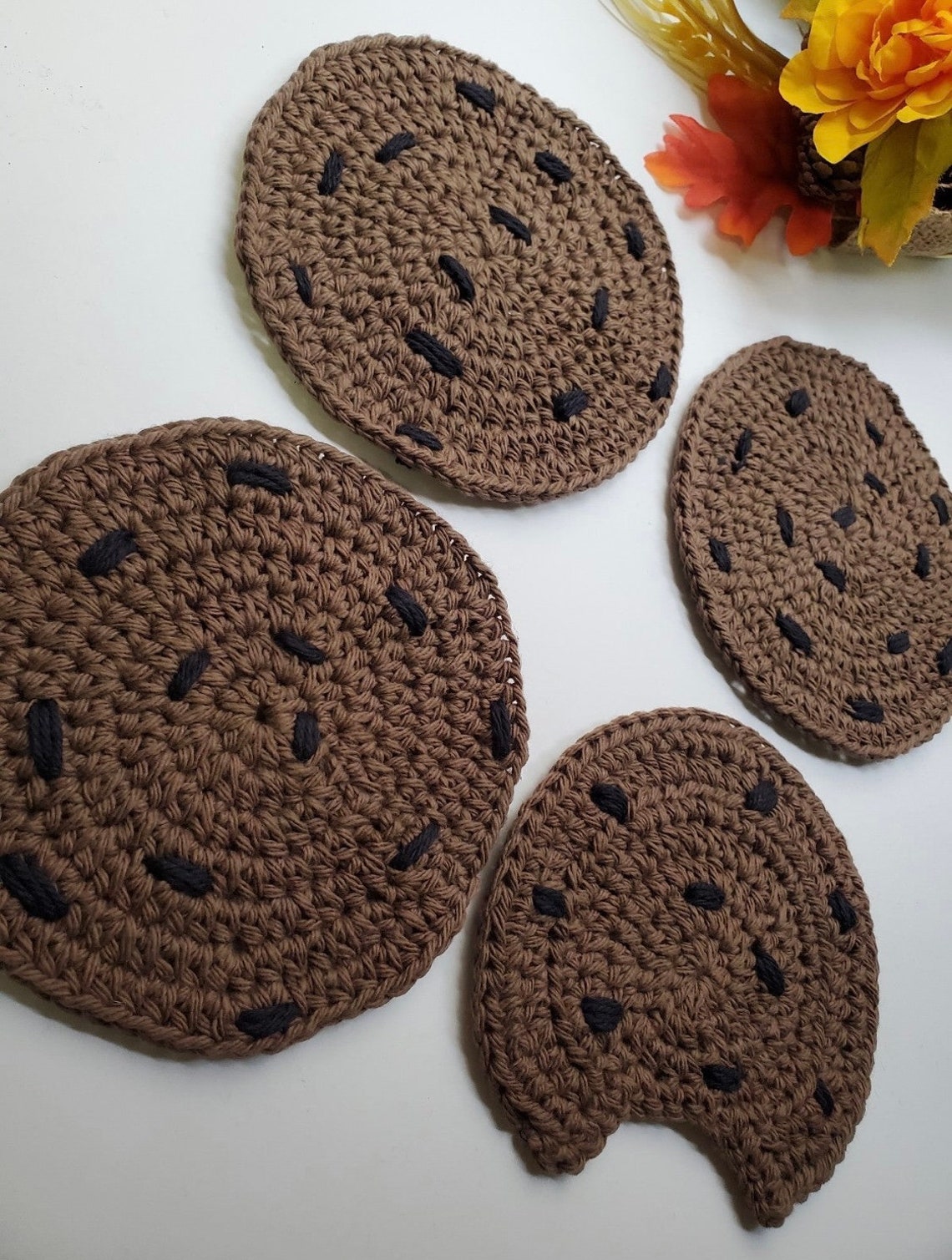 Crochet Cookie Coasters - Etsy