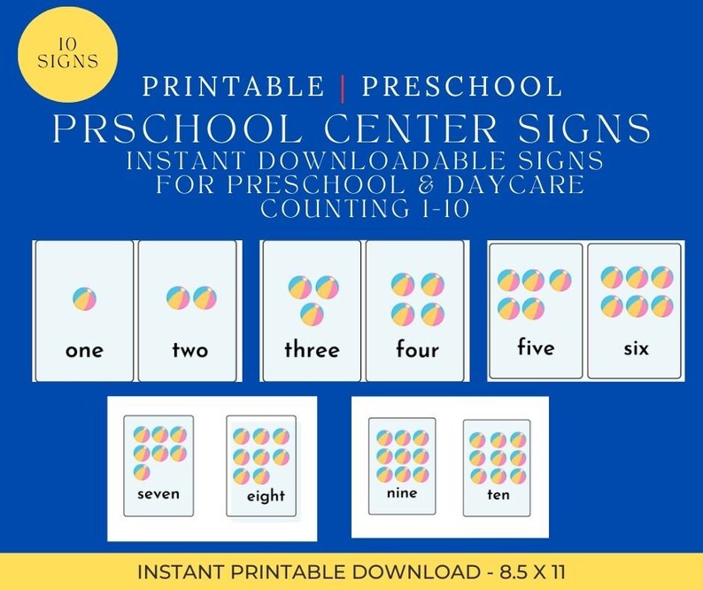 Preschool Counting Exercises, Counting Workbook, Preschool Math ...