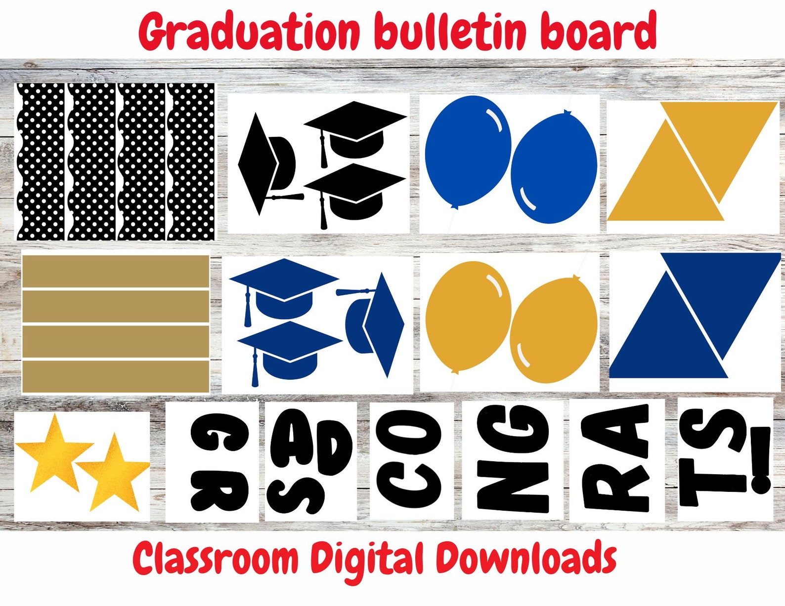 Graduation Bulletin Board Kit, Preschool, Homeschool, Daycare ...