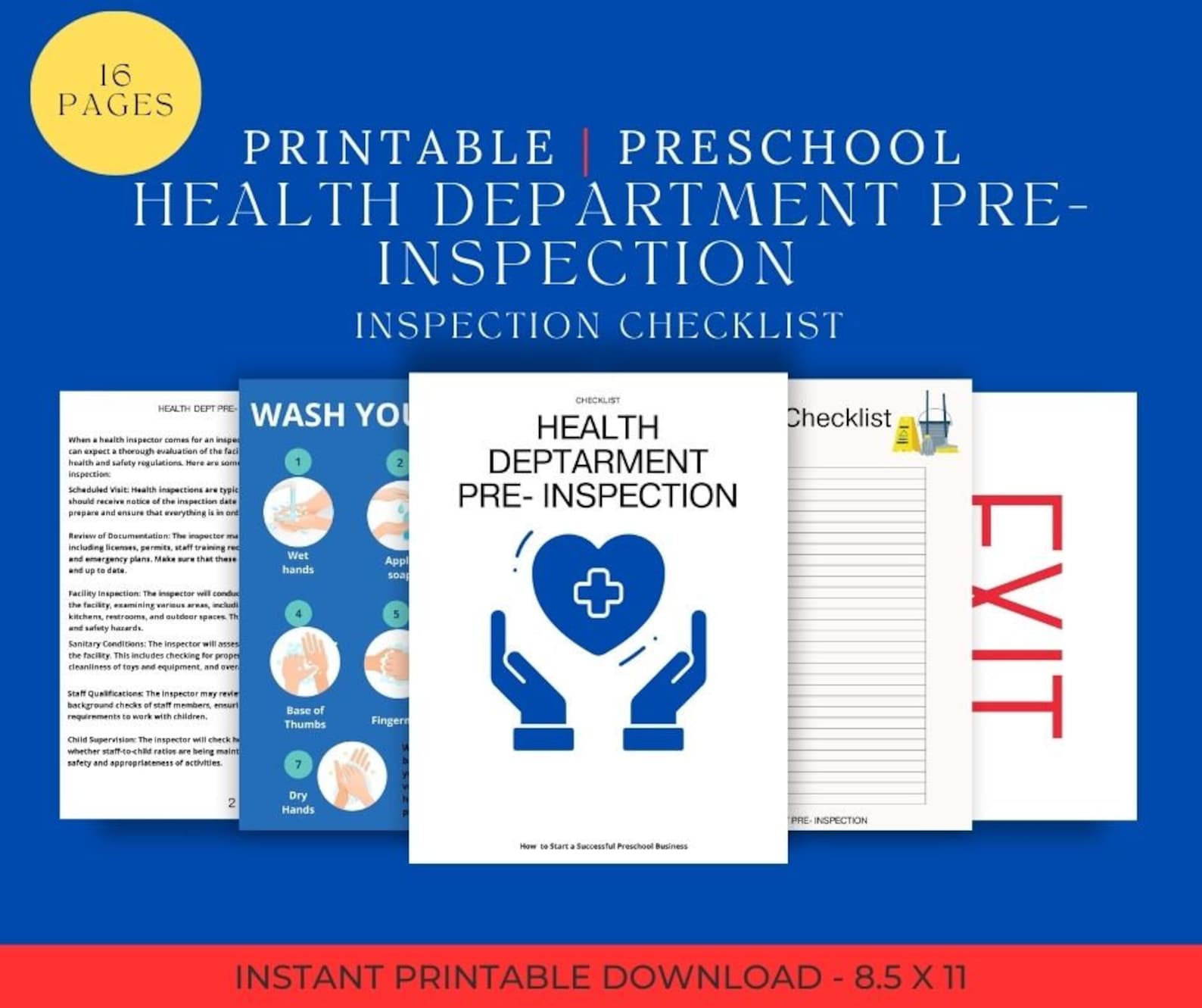 Health Inspection Guide for Preschools and Daycares, Compliance ...