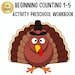 Thanksgiving Counting Pages, Preschool, Halloween Counting Activities ...