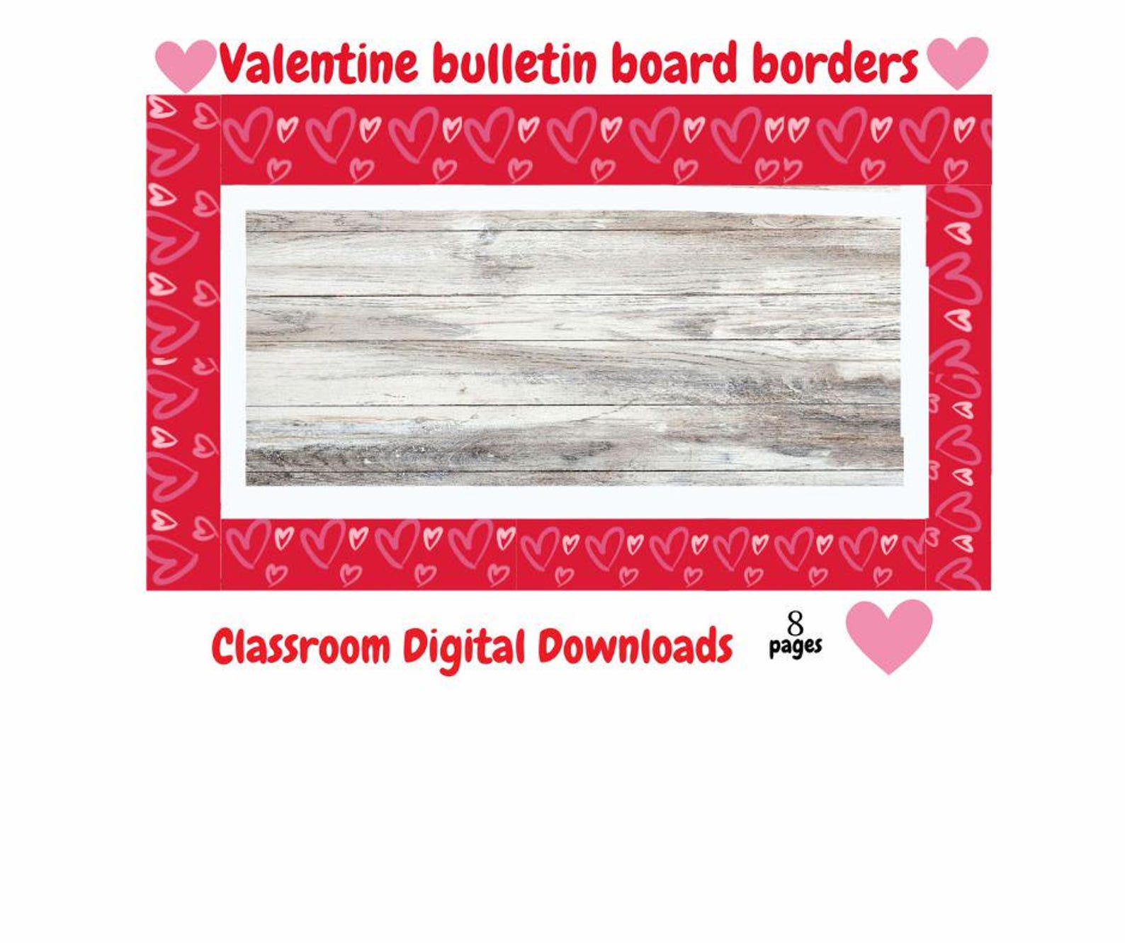 Preschool Printable Valentine Bulletin Board Boarders, Preschool ...