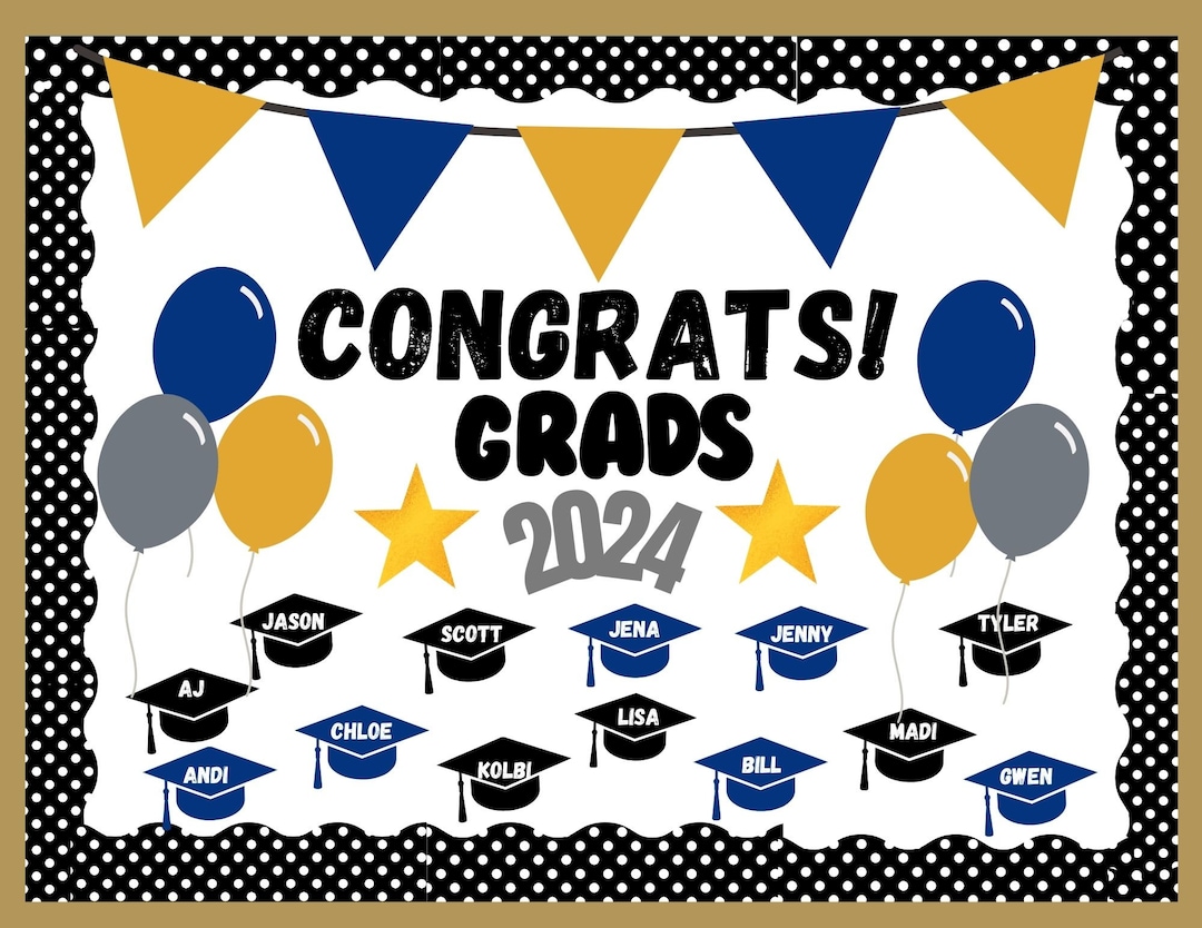 Graduation Bulletin Board Kit, Celebration Decor (PDF & SVG Files) - Etsy