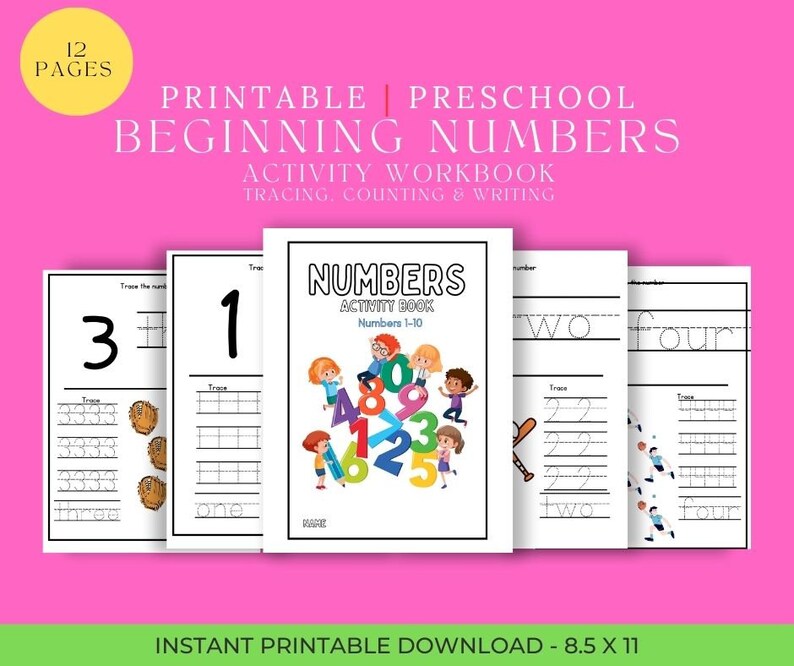 Homeschool Bundle, Preschool Curriculum, Beginning Counting, Colors ...