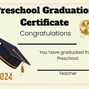 Preschool, Homeschool, Certificates, Awards, Preschool Printables ...