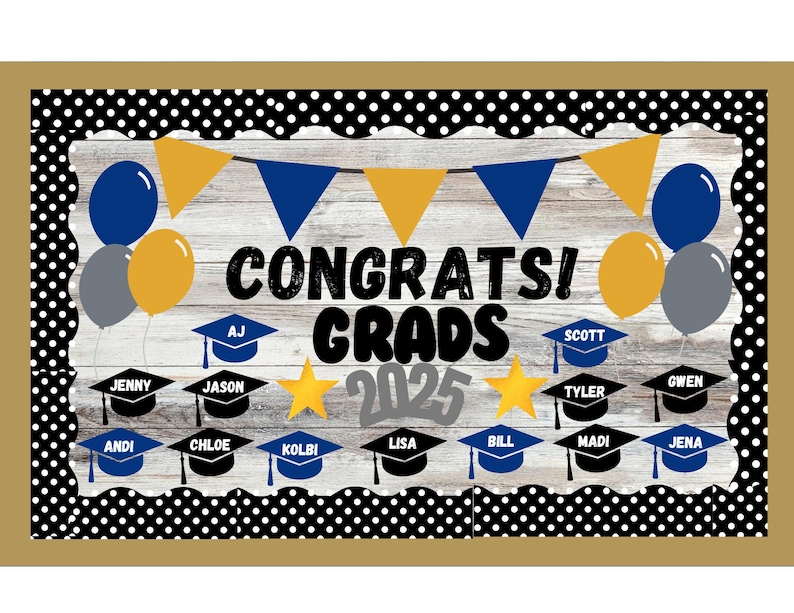 Graduation Bulletin Board Kit, Preschool & Homeschool Daycare ...