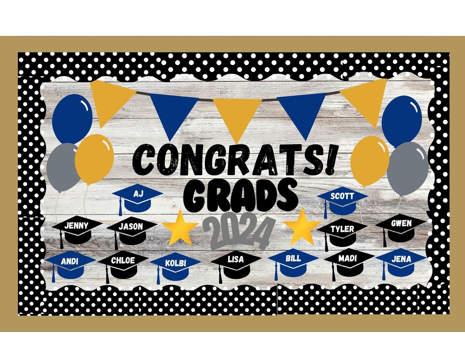 Graduation Bulletin Board Kit, Preschool, Homeschool, Daycare ...