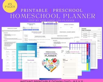 Homeschool Bundle, Preschool Curriculum, Beginning Counting, Colors ...