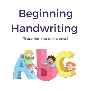 Preschool, Beginning Handwriting Workbook, Preschool Printables ...
