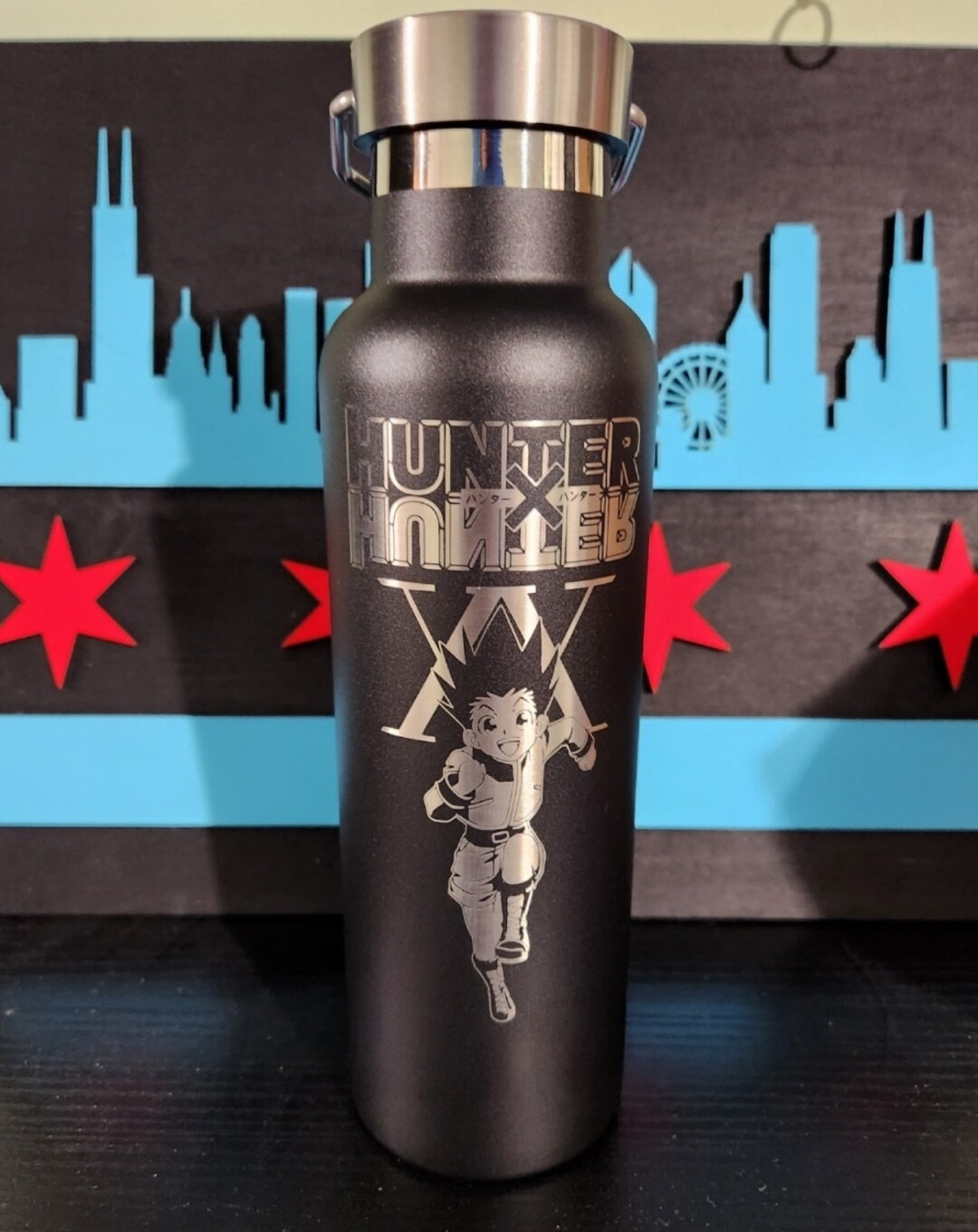 Laser Engraved Anime Lover Water Bottle Stainless Steel Bottle Leak ...