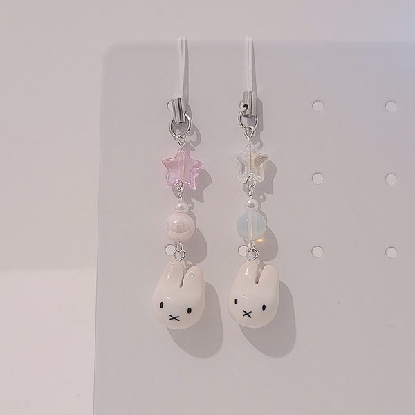 Pink Miffy Phone Charm - Etsy