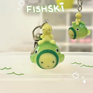 Koi Fish Keychains (orange, Blue, Green) - Etsy