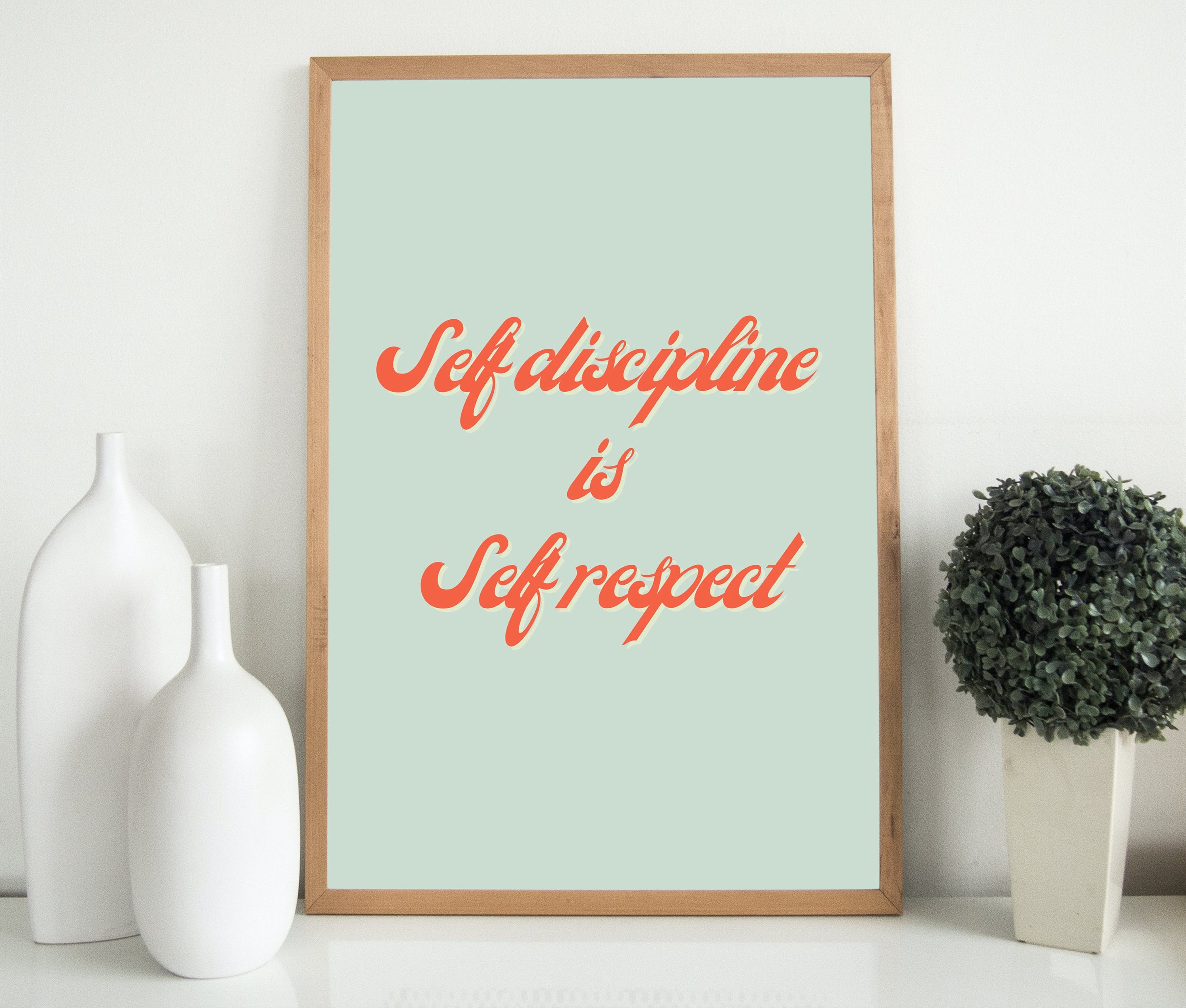 Self Discipline Poster