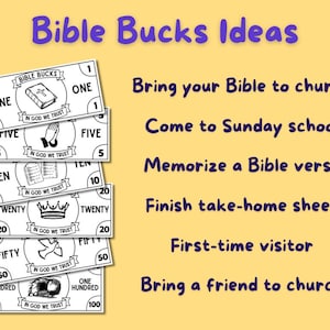 Printable Bible Bucks: Christian Reward System Inventive for Kids ...