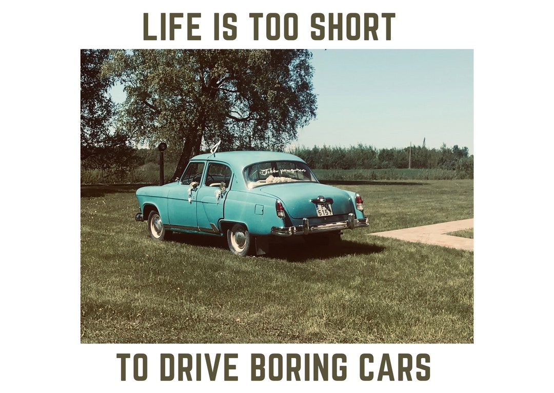 Vintage Car Wall Art: Encouraging Quote Print (digital Download) - Etsy