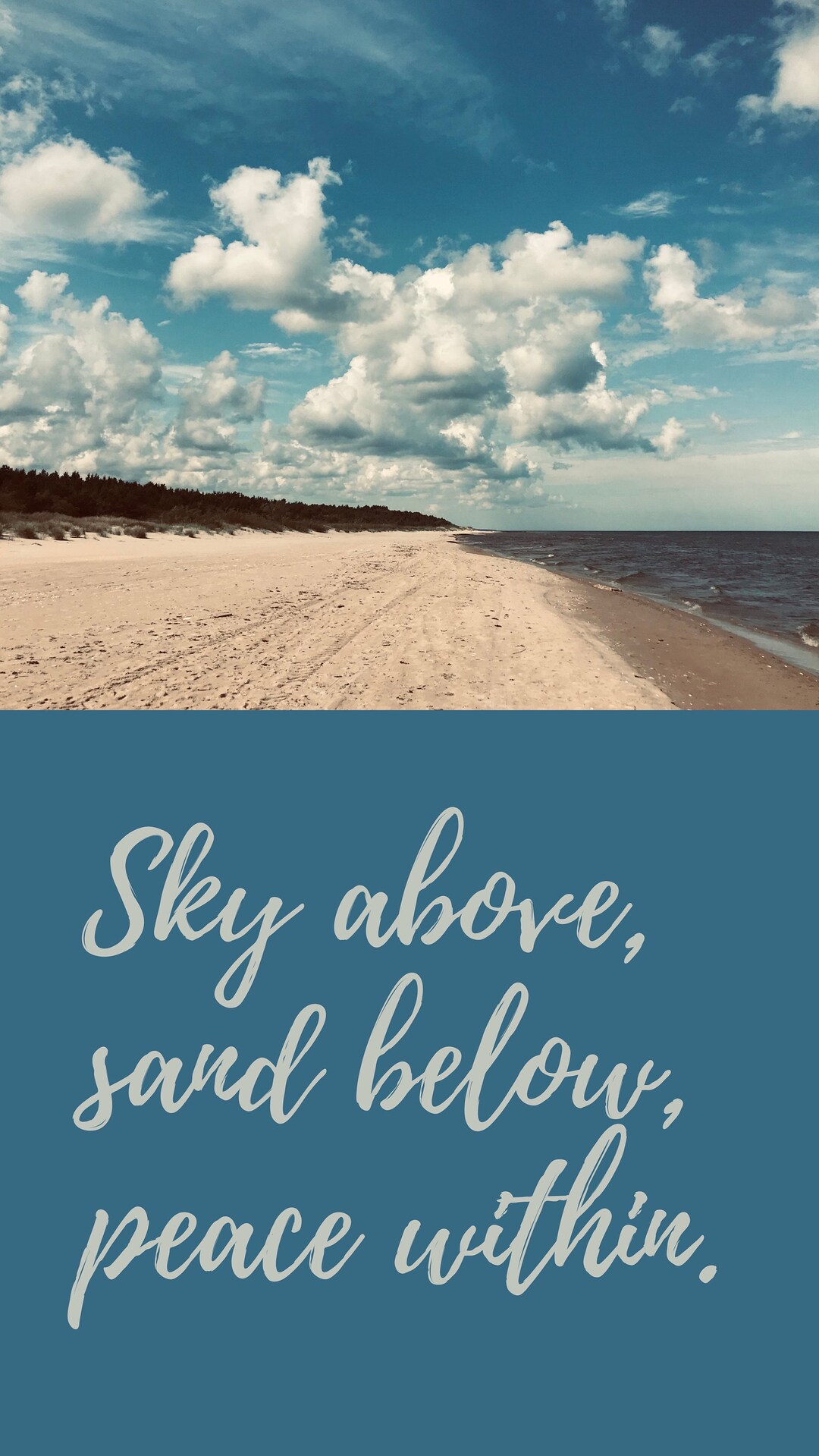 Baltic Sea Wall Art: Hope Quote, Clouds Walk (digital Download) - Etsy ...