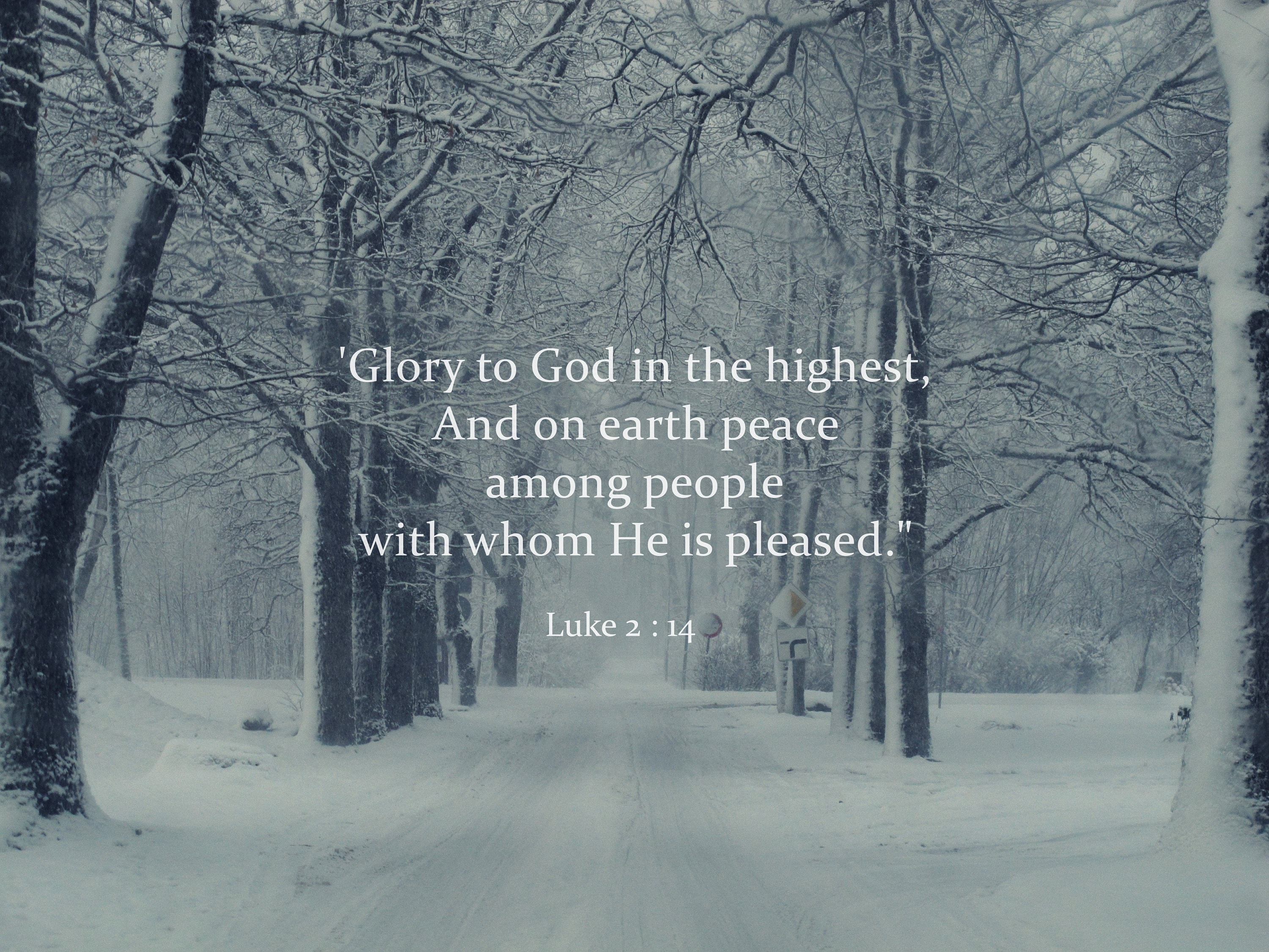 Christmas Card Gospel Bible Verse Scripture Snow Jpg Digital Download ...