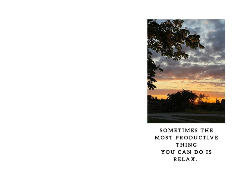 Rest and Relax Wallart Encouraging Quote Postcard Wallpaper Hope ...