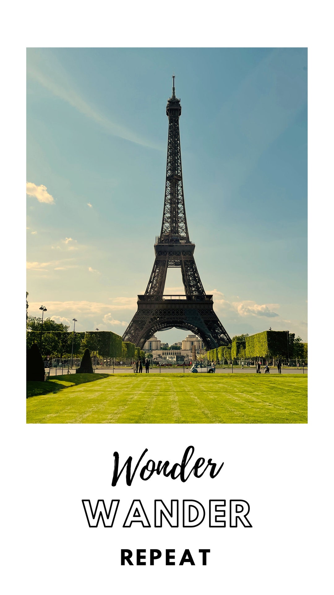 Eiffel France Travel Wander Wallpaper Gift Download Digital ...