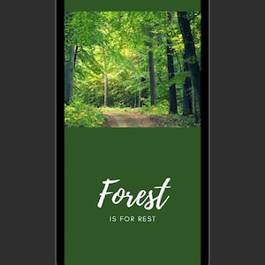 Green Forest Woods Photography: Inspirational Nature Wallpaper (JPG) - Etsy