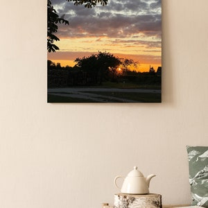 Sunset Landscape Photography Print: Inspirational Wall Art (digital ...
