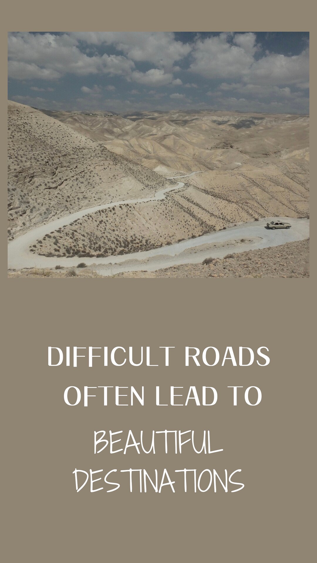 Judean Desert Inspirational Quote Print: Israel Travel Art (digital ...
