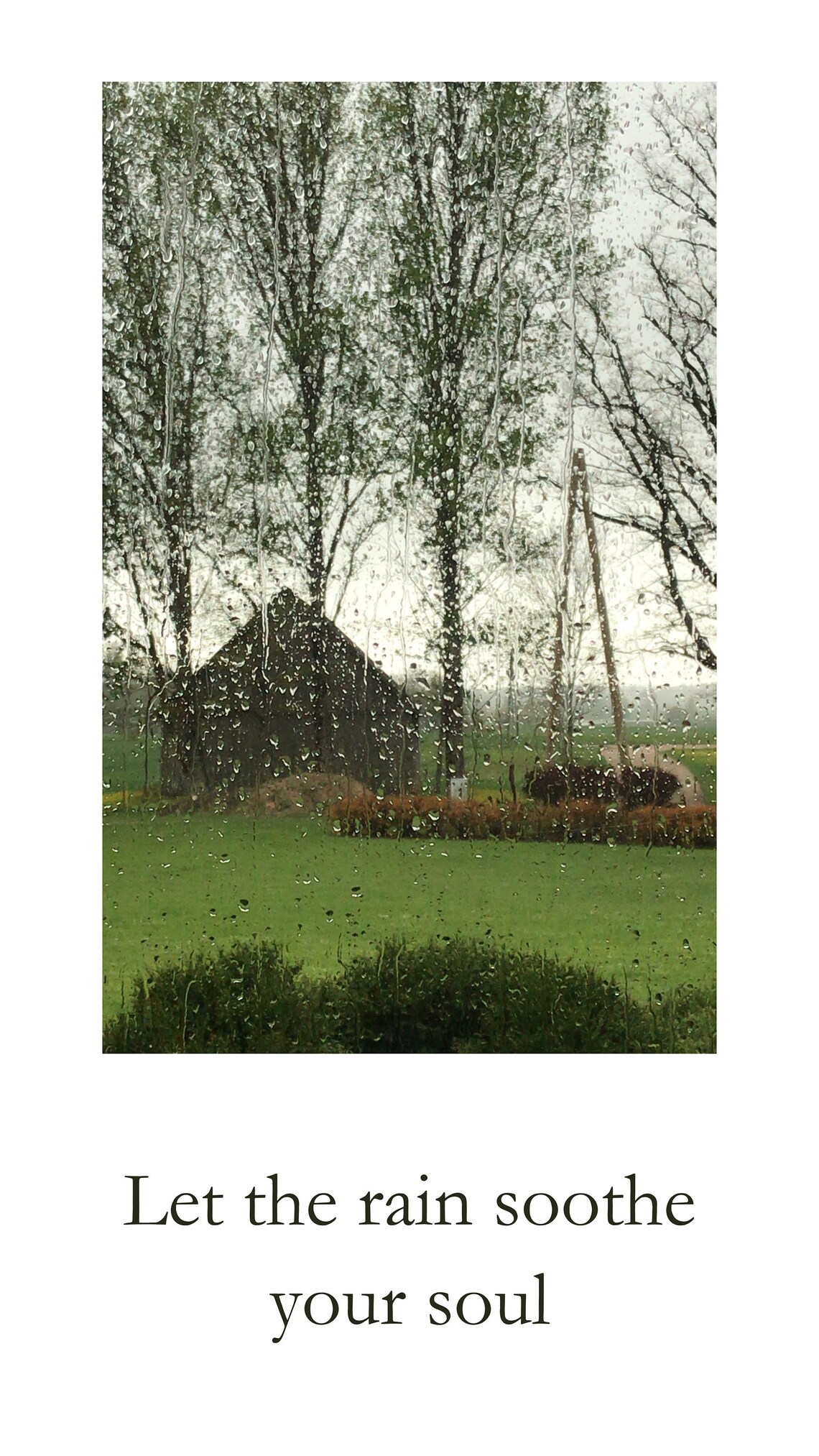 Raindrops Rainy Days Autumn Fall Digital Jpg Inspirational Quote Saying ...