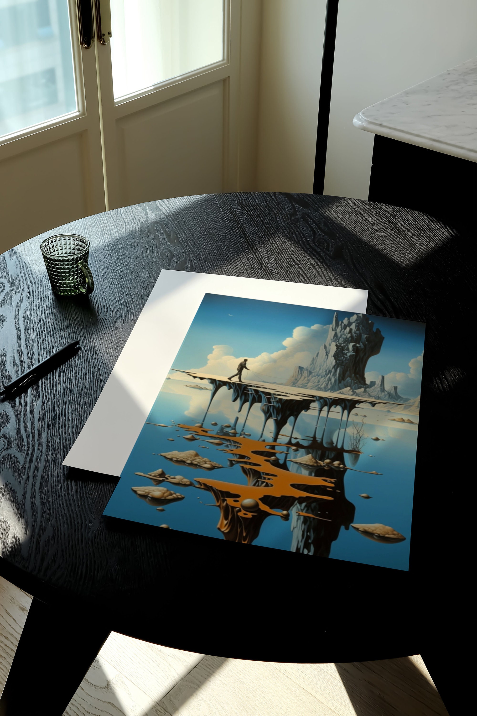 Surrealism Landscape Poster, Psychedelic Poster, Surrealism Poster ...