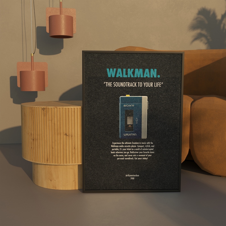 Sony Walkman Poster, 80s Retro Print - Etsy