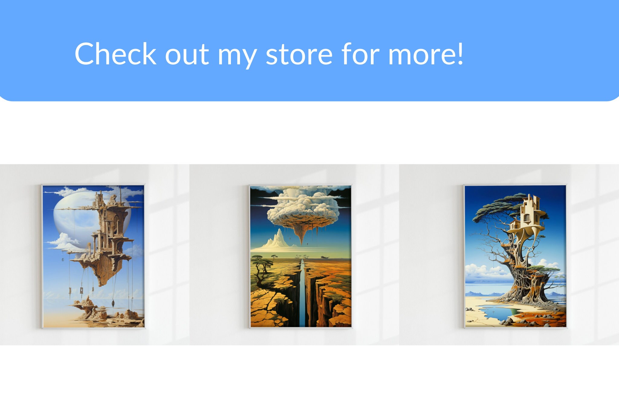 Surrealism Poster, Surrealism Landscape Poster, Surrealism Art ...