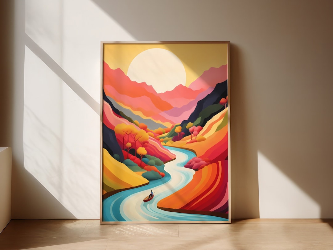 Pop Surrealism Poster, Minimal Surrealism Landscape, Surrealism Poster ...