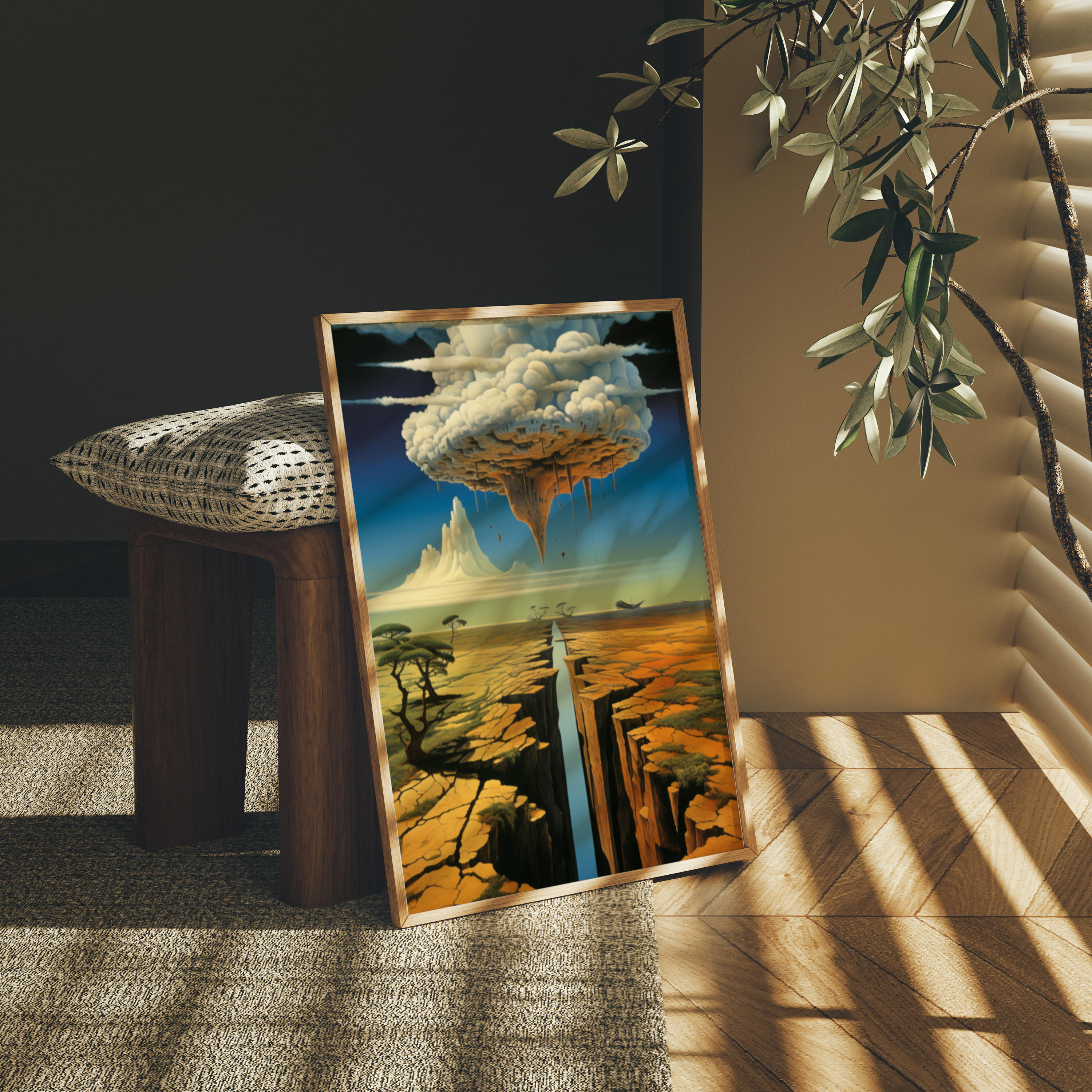 Surrealism Landscape Poster, Psychedelic Poster, Surrealism Poster ...