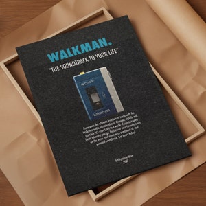 Sony Walkman Poster, 80s Retro Print - Etsy