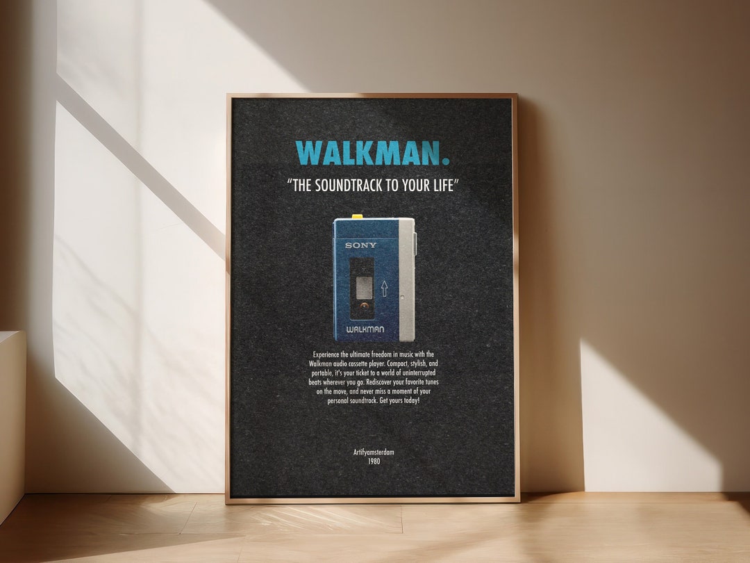 Sony Walkman Poster, 80s Retro Print - Etsy