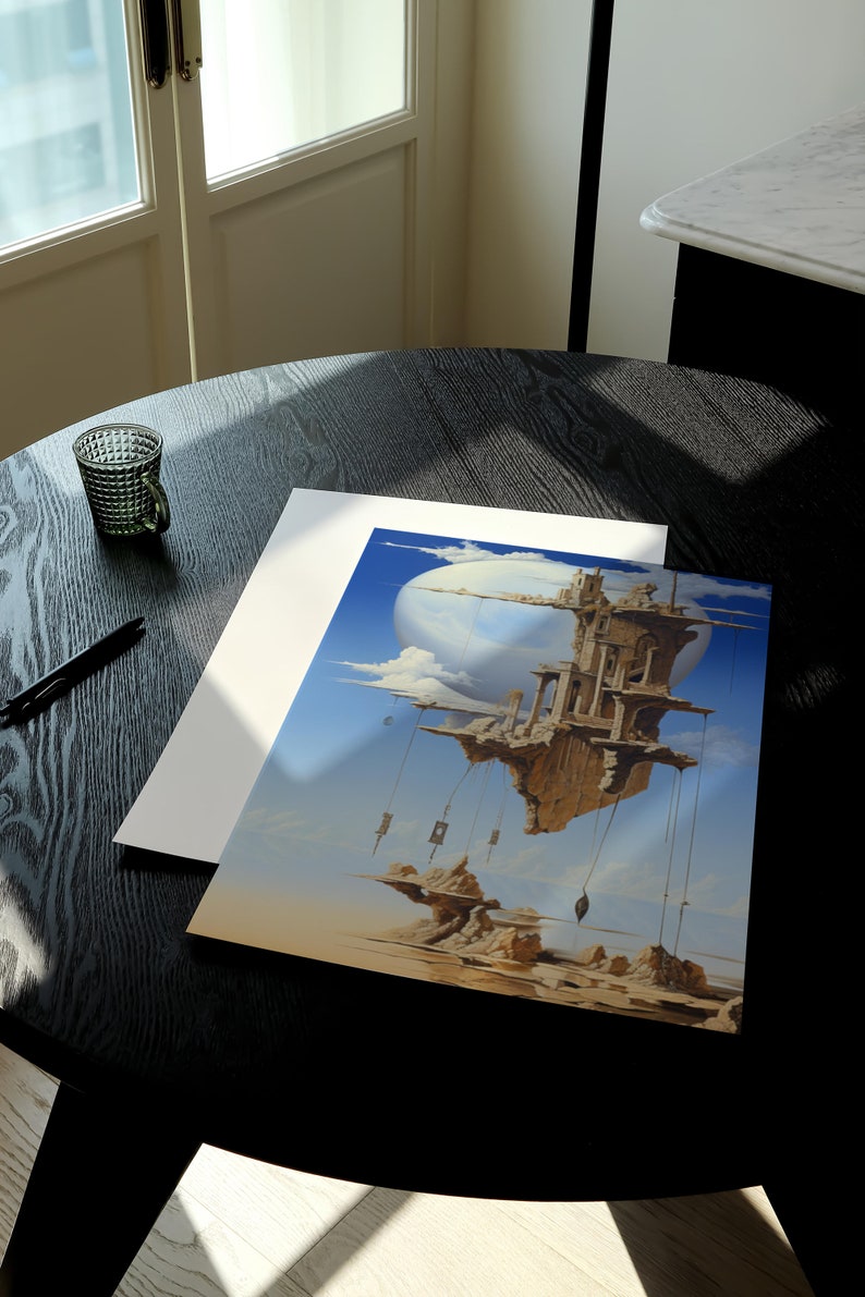 Surrealism Landscape Poster, Psychedelic Poster, Surrealism Poster ...