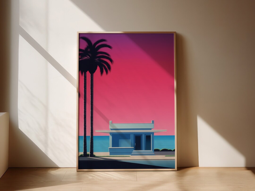 Minimal City Pop Poster Vintage Pop Poster Modern Landscape - Etsy