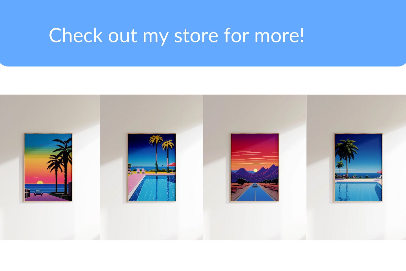 New York City Poster, City Pop Style Poster, Modern Landscape Art, City ...