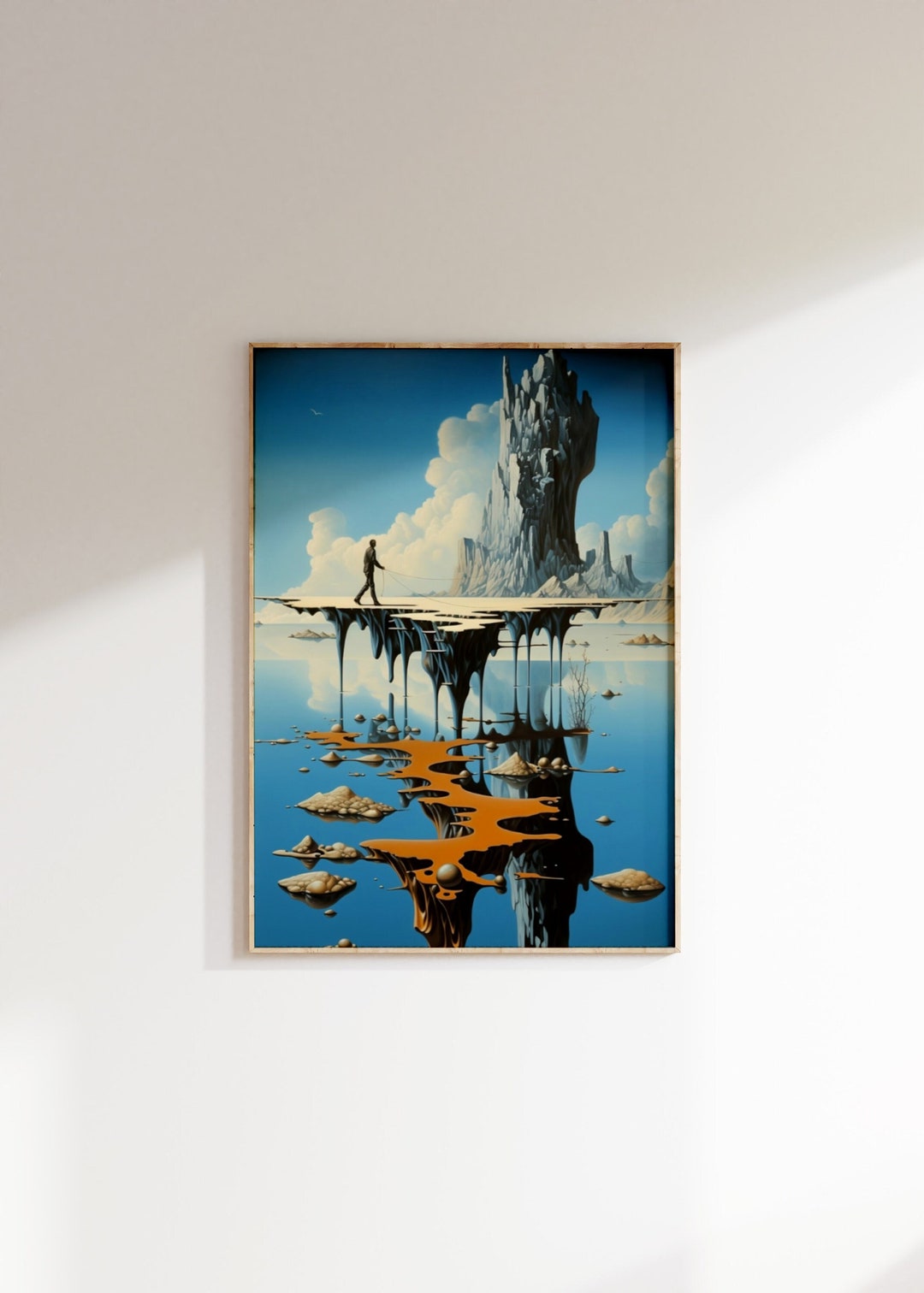 Surrealism Landscape Poster, Psychedelic Poster, Surrealism Poster ...