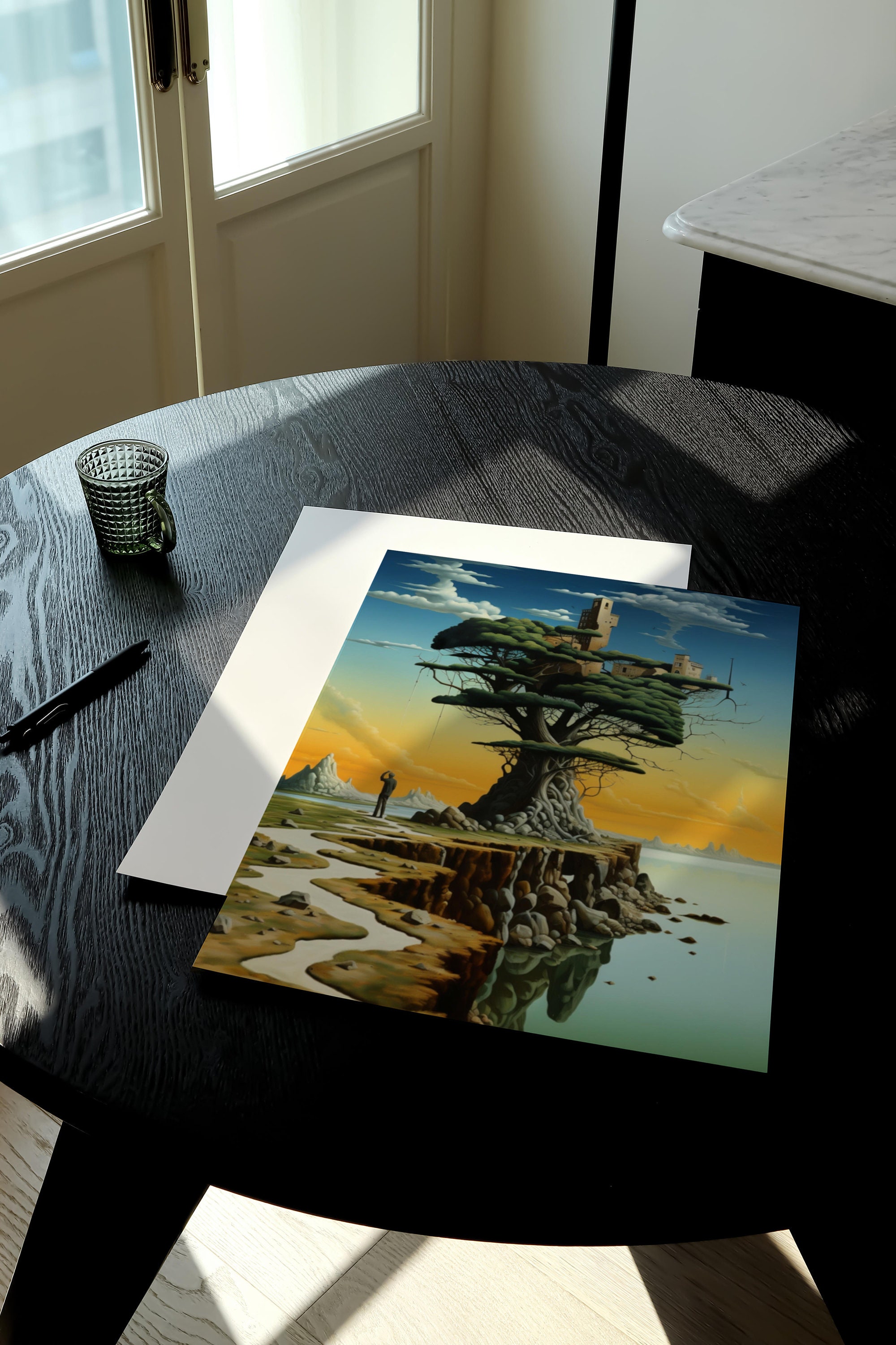 Surrealism Landscape Poster, Psychedelic Poster, Surrealism Poster ...