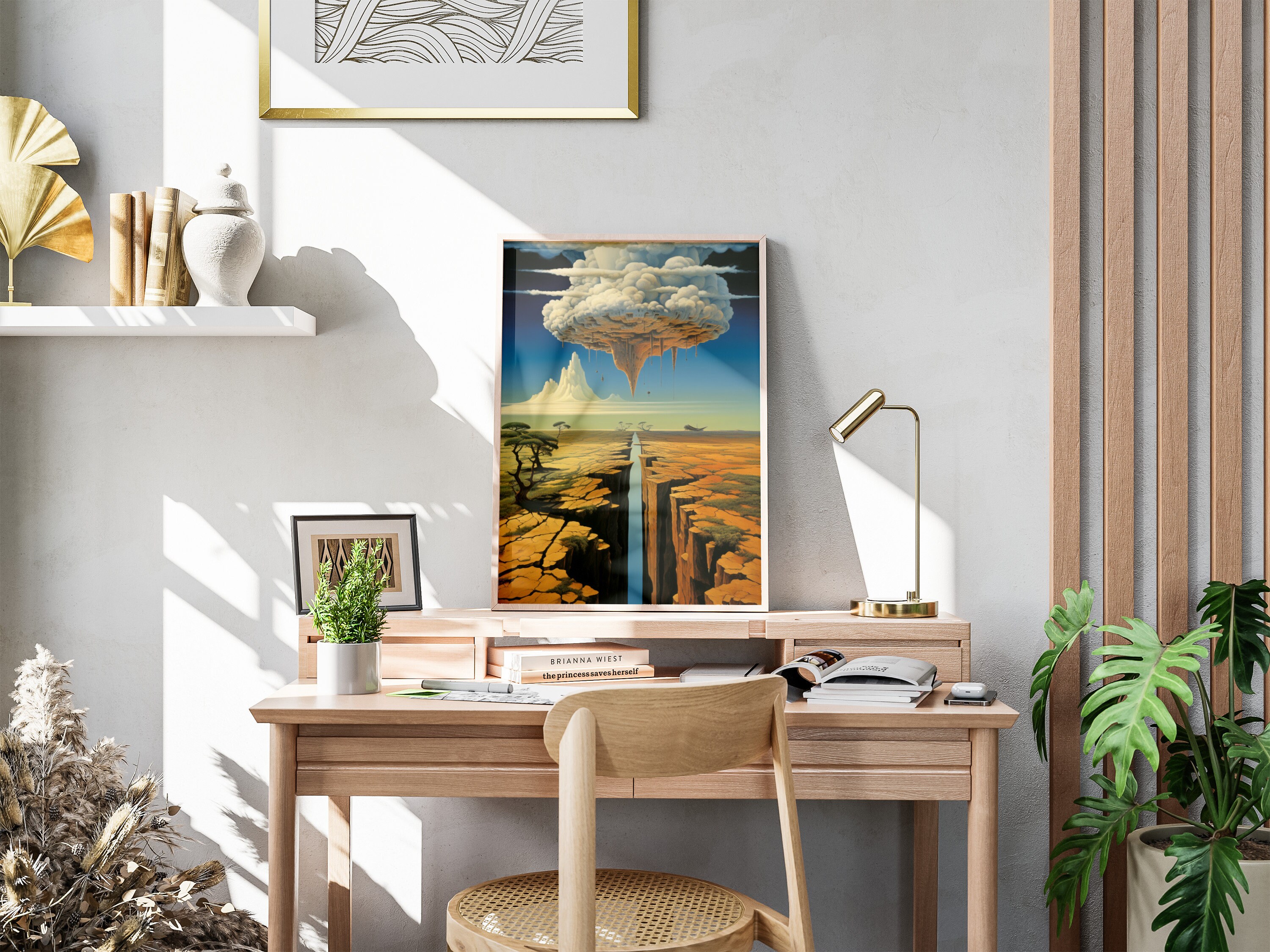 Surrealism Landscape Poster, Psychedelic Poster, Surrealism Poster ...