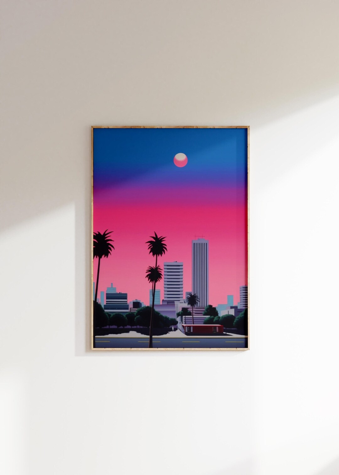 City Pop Skyline Poster City Pop City Pop Art Vaporwave - Etsy
